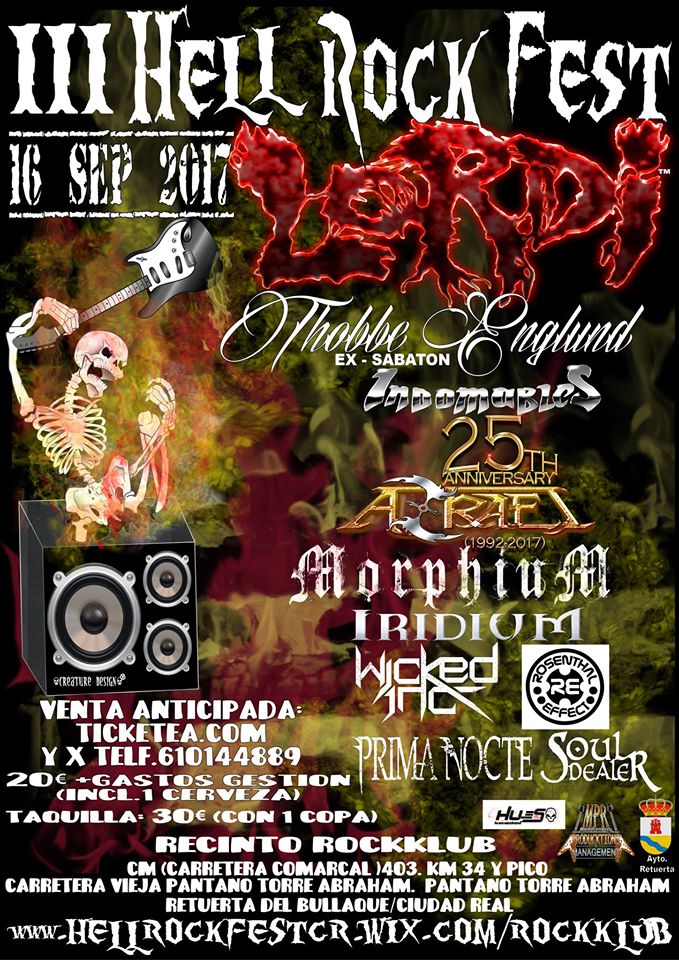 CARTEL DEFINITIVO DEL HELL ROCK FEST 2017 - TravelMetal